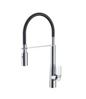 China Modern Single Lever Chrome Brass Kitchen Sink Faucets OEM for sale