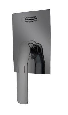 China Single lever concealed in-wall bath or shower mixer with diverter gun metal bathroom brass tap faucet OEM for sale