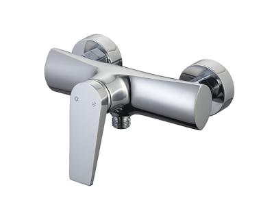 China Single lever bath or shower mixer bathroom chrome brass tap faucet cold and hot OEM for sale