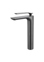 China Gun Metal Bathroom Single Lever Hot And Cold Basin Mixer OEM for sale