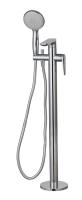 China Modern Single Lever Chrome Brass Freestanding Bathtub Faucets OEM Floor Mounted for sale