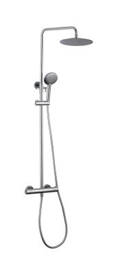 China Chrome Color Brass Thermostatic Tub Shower Faucet OEM Round Classical for sale