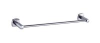 China Brass Single Towel Bar Holder Bathroom Accessories Chrome OEM Brass Base Square With Curve for sale