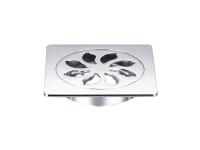China Brass floor drain brass body brass cover for bathroom OEM for sale