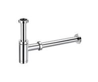 China Brass bottle trap lavatory wash basin drainage siphon bathroom p-trap pipe for wash basin chrome OEM for sale