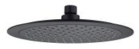 China OEM ABS Plastic Round Rain Shower Head Big Size Matt Black Bathroom Column for sale