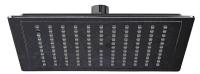 China Big Size Square Rainshower Matt Black Bathroom Column OEM ABS Plastic for sale