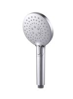 China ABS 3 function handshower hand shower for shower column chrome bathroom silicon nozzle round easy clean OEM for sale