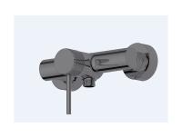 China Annular Knurl Handle Single Lever Bathroom Mixer Tap Cold And Hot Water for sale