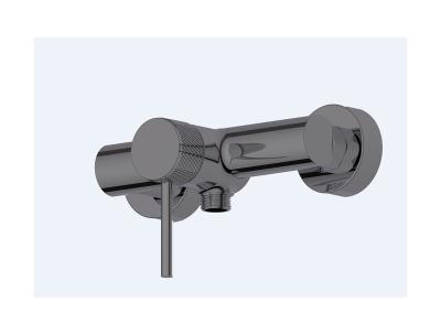 China Annular Knurl Handle Single Lever Bathroom Mixer Tap Cold And Hot Water for sale