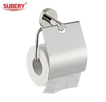 China Bathroom accessories Single Toilet Roll Paper Holder SUS304 polished chrome OEM ODM for sale