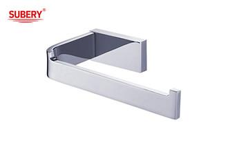 China Brass sing toilet roll paper holder glass bathroom high quality chrome color OEM nobel brass mounting piece brass base for sale