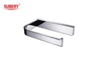 China Brass sing toilet roll paper holder glass bathroom high quality chrome color OEM nobel brass mounting piece brass base for sale