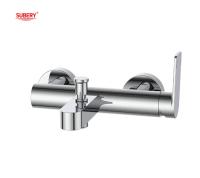 China OEM Single Lever Bathtub Bath Shower Faucet Mixer Bathroom Chrome ODM Round Classical Design for sale