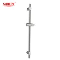 China Metalique Wall Mounted Polished Chrome Hand Shower Slide Bar Stainless Steel with Height Adjustable Shower Head Holder for sale