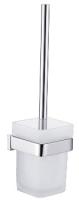 China Wall Mount Stainless Steel Toilet Brush Holder Set For Bathroom Toilet Cleaning for sale