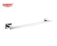 China Zinc single towel bar holder bathroom high quality chrome color OEM rectangle shape ODM for sale