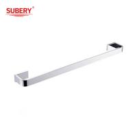 China Brass single towel bar bathroom high quality chrome color OEM nobel brass mounting piece brass base for sale