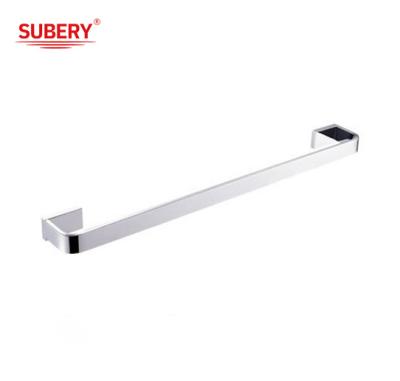 China Brass single towel bar bathroom high quality chrome color OEM nobel brass mounting piece brass base for sale