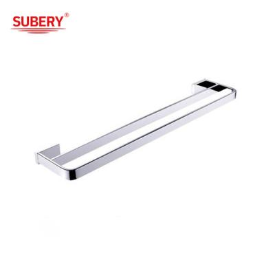 China Chrome Surface Ares Idealex OEM/ODM Double Towel Bars For Bathroom Accessories In Brass for sale