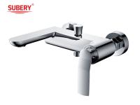 China Bath Tub Filler Spout Faucet Bath Mixer Chrome Handheld Shower Faucet for sale