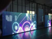 China 1920Hz-3840Hz Portable Projector Screen , Aluminum Frame Transparent Led Display for sale
