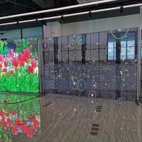China ODM OEM Transparent LED Curtain Display , Aluminum Frame Transparent Mesh Screen for sale
