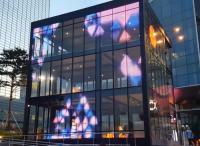 China P3.91-7.8 1000x1000mm Transparent LED Display Panel 70% Transparency 5000cd/m² for sale