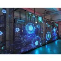 China Outdoor Transparent LED Mesh Display P10.42 6000nits AC100-240V IP65 Front Rear Service for sale