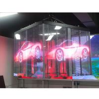 China 3500nits HD Transparent LED Display Panel Glass Curtain Window PH3.91-7.81 for sale