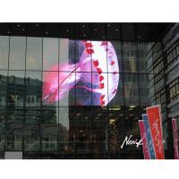 China Glass Indoor Transparent Flexible LED Display Practical For Advertising for sale