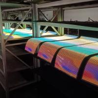 China P6 P10 Transparent LED Display Panel Flexible Full Color For Indoor for sale