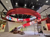 China P1.25 P4 Virtual Production Screen 160x320mm Soft Circular Shape for sale