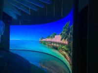 China Indoor Circular Flexible LED Display Screen 320x160mm SMD Soft Module for sale