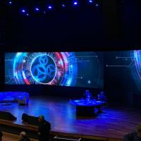 China Indoor Circular Flexible LED Display Screen 320x160mm SMD Soft Module for sale