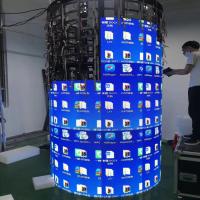 China Indoor Outdoor Flexible LED Video Wall P2.5 P4 Full Color Foldable Soft Module Display for sale