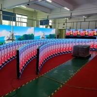 China SDK IP33 Innovative Screen Technology , 1000x1000mm Flexible LED Curtain Screen for sale