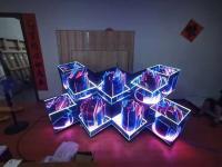 China Indoor Outdoor Flexible LED Display Screen 2mm Pixel Pitch Full Color Creative Video Wall for sale