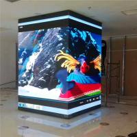 China Indoor Outdoor Flexible LED Display Screen 2mm Pixel Pitch Full Color Creative Video Wall for sale