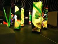 China Seamless Corner Curved LED Video Wall , Exhibition LED Display Soft Module for sale