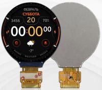 China 1.28 Inch Circular LCD Screen 240×240 Resolution 380cd/m² IPS TFT Display with Touch Interface for sale