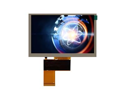 China 5.0 Inch IPS WVGA TFT LCD Display 800×480 Pixels with RGB/LVDS Interface and Capacitive Touch for sale