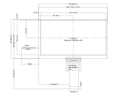China 6.75-Inch 1024x600 IPS TFT LCD Display with RGB/LVDS/MIPI Interface and 1000cd/m² Brightness for sale