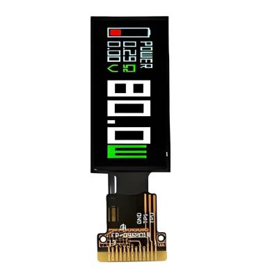China Custom 0.96 Inch TFT IPS LCD Display 80×160 Pixels 400cd/m² Brightness MCU/SPI Interface for sale