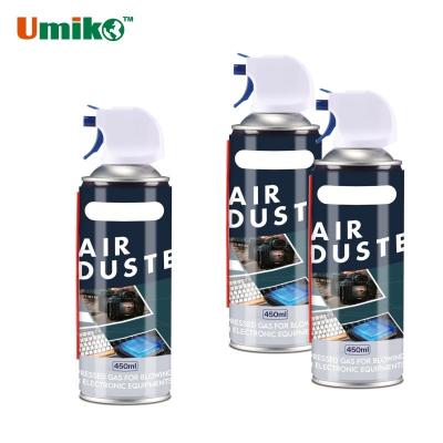 China 450ml High Pressure Air Duster for Precision Cleaning with 5 Year Shelf Life and Eco-Friendly Gases for sale