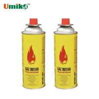 China Space Saving Butane Gas Canister 120g-250g with 65mm Diameter and 5 Year Shelf Life for sale