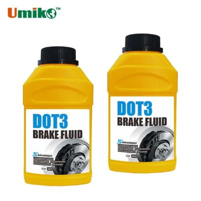 China DOT3 Brake Fluid with ≥205℃ Dry Boiling Point - Available in 250ml, 500ml, 1L Sizes for Automotive Systems for sale