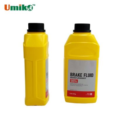 China Custom DOT 4 Synthetic Brake Fluid 500ml High Boiling Point Automotive Lubricating Oil for sale