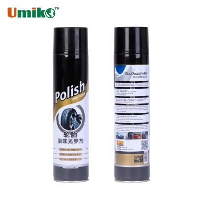 China 650ml Tire Foam Polish Spray with UV Protection - Eco-Friendly Auto Care for Cars, Motorcycles & Bicycles for sale