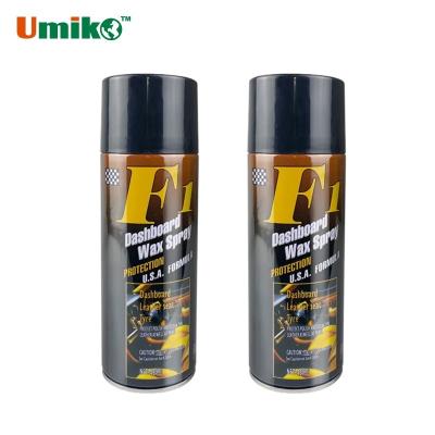 China High Stability Car Dashboard Wax Polish Spray 450ml 650ml with Enhanced Shine and UV Protection for sale